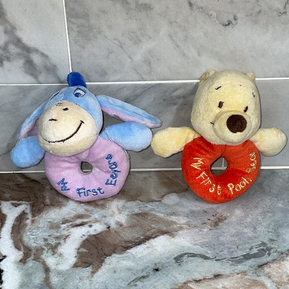 Disney | Toys | Disney Baby My First Pooh Bear Eeyore Plush Rattle 5 ...